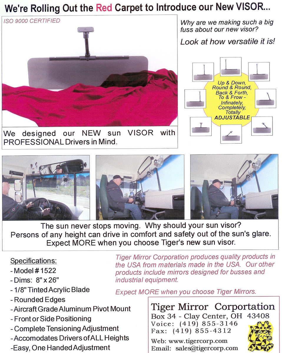 Sun Visor – Tiger Mirror Corporation